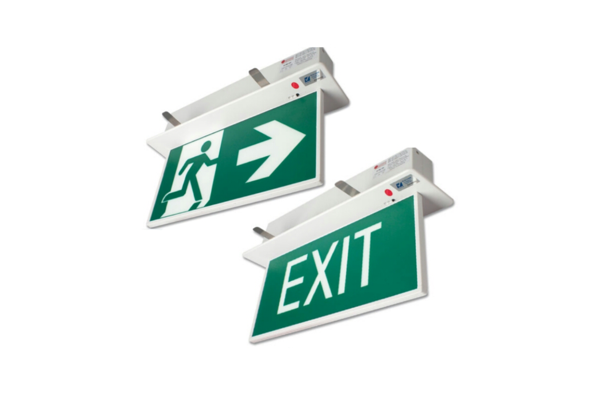 EMERGENCY EXIT SIGNS SLIMLINE TERSEMBUNYI - Lampu maxspid