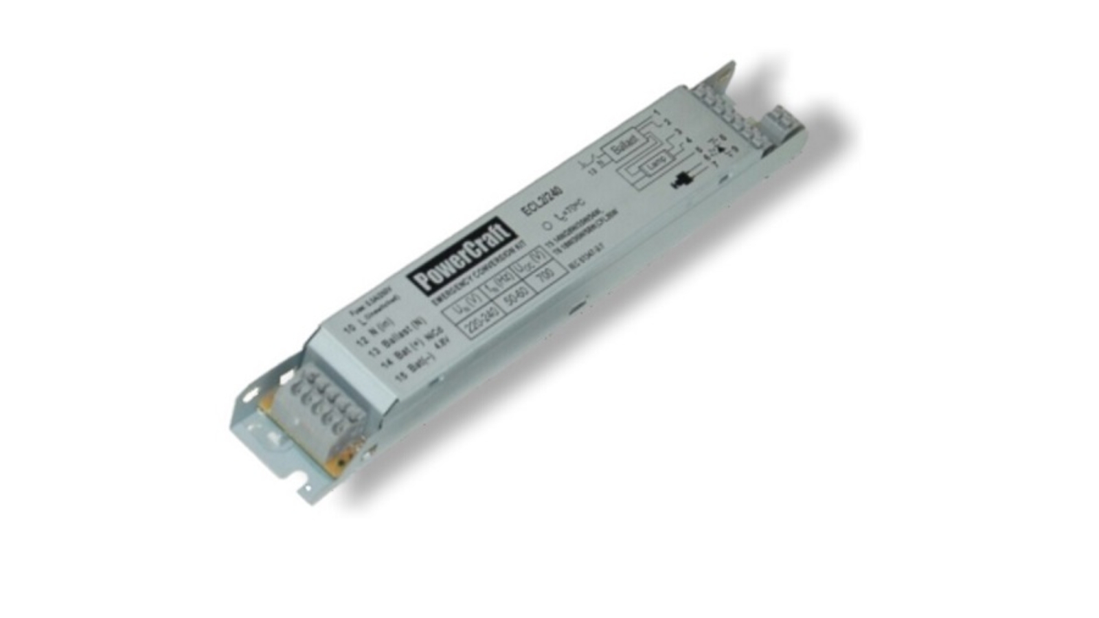 Powercraft ECL - LED 2A emergency lighting - Konfigurasi Baterai